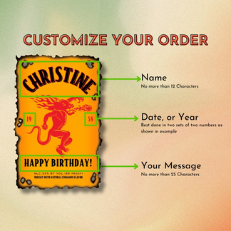 Customizable Fireball Labels | FunHouseDeco